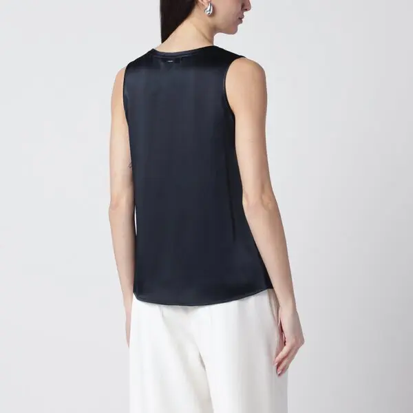 Max Mara Satin Top - Blue