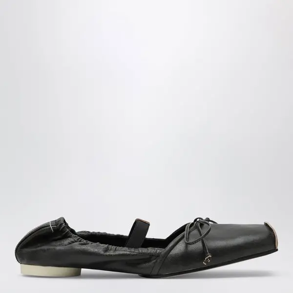 MAISON MARGIELA Square-toe Ballerinas - Black