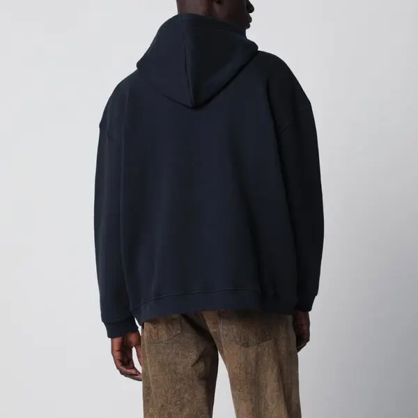 Dsquared2 Stretch Cotton Zip-up Hoodie - Blue