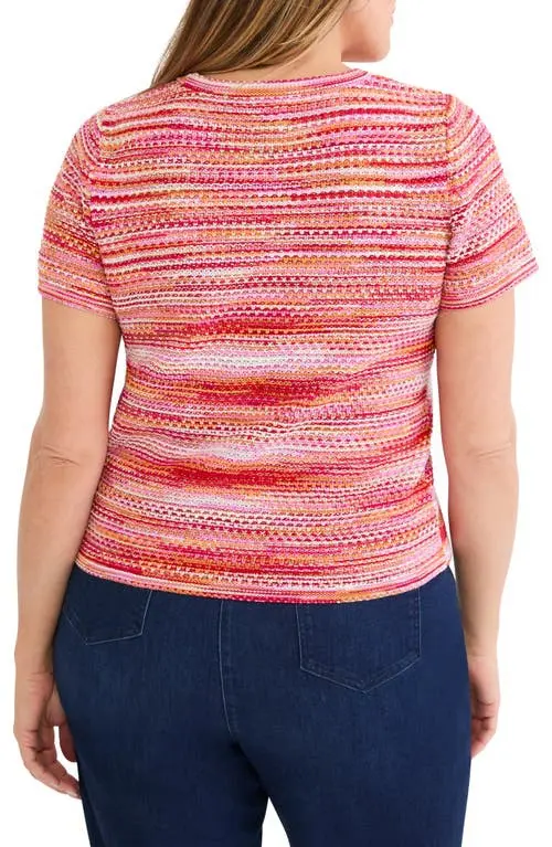 NIC+ZOE Space-dyed Cotton Sweater