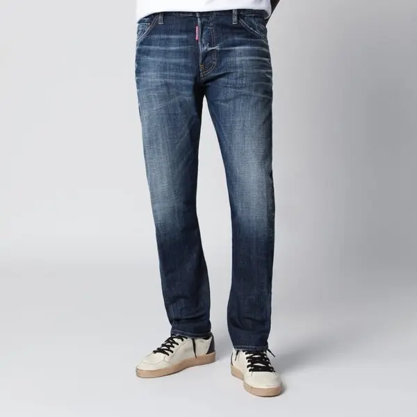 Dsquared2 Washed-effect Denim Jeans - Blue