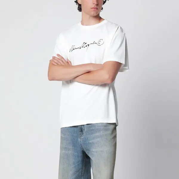 MAISON MARGIELA T-shirt With Logo Print - White