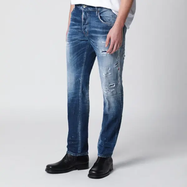 Dsquared2 Skater Jeans With Distressed Details - Blue