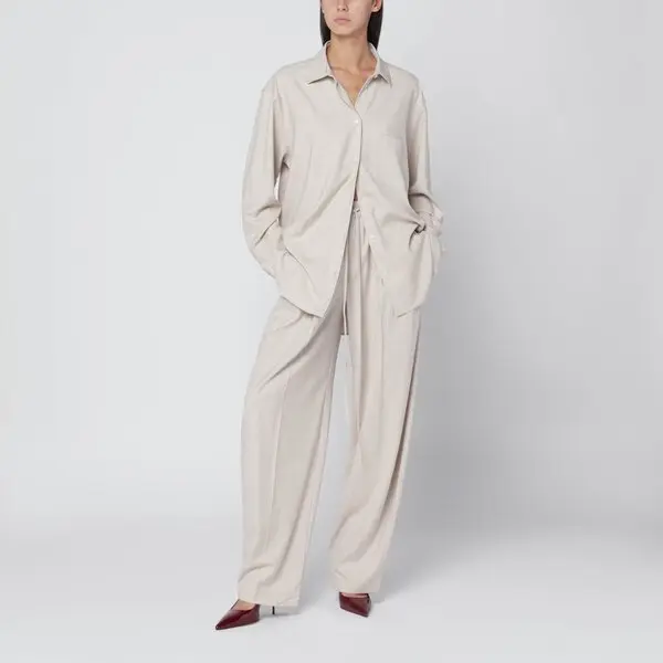 Andamane Oversized Trousers - White
