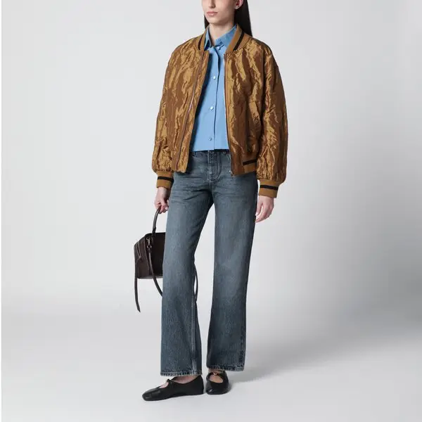 Loewe Technical Taffeta Bomber Jacket - Brown