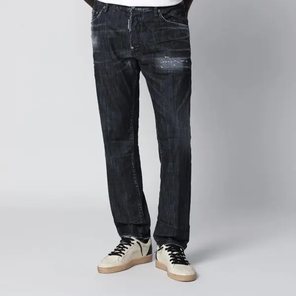 Dsquared2 Washed-effect Distressed Jeans - Black