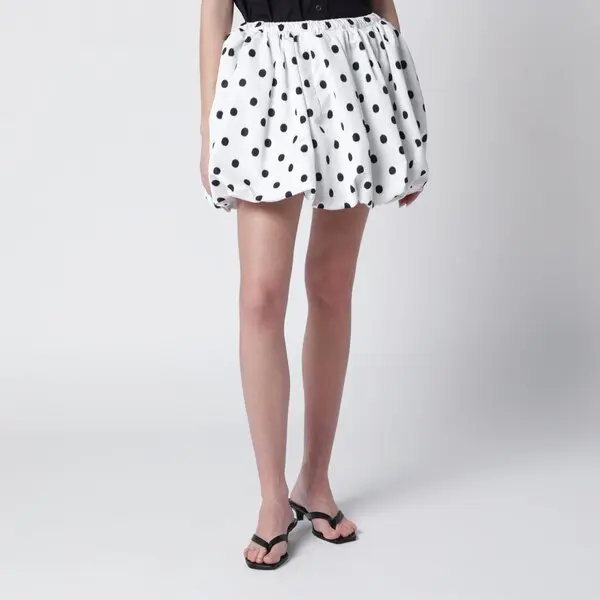 PATOU Polka-dot Mini Skirt - White