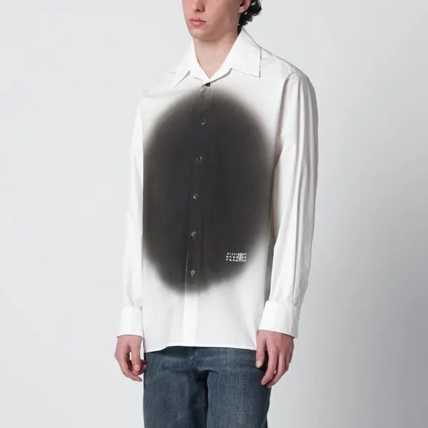 MAISON MARGIELA Shirt With Spray Print - White
