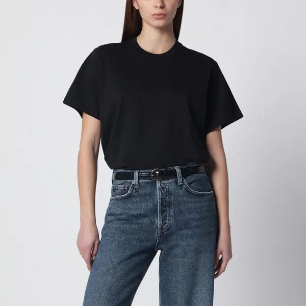 Loulou De Saison Cotton Crew Neck T-shirt - Black