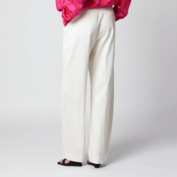 THELATEST Cotton Blend Palazzo Trousers