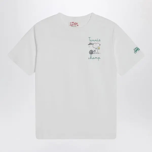 MC2 SAINT BARTH T-shirt With Snoopy Tennis Print - White