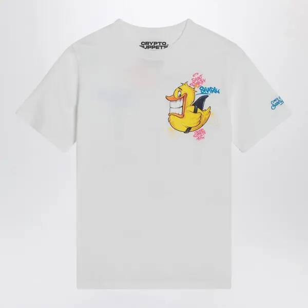 MC2 SAINT BARTH T-shirt With Crypto Duck Print - White
