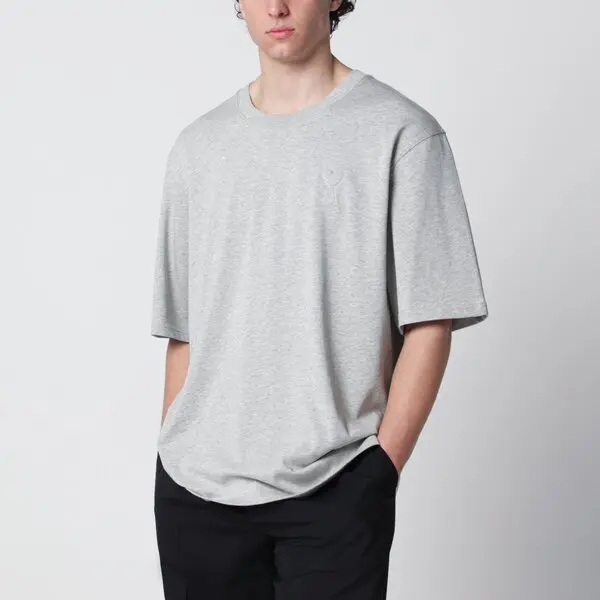 AMI Paris De Coeur T-shirt - Grey