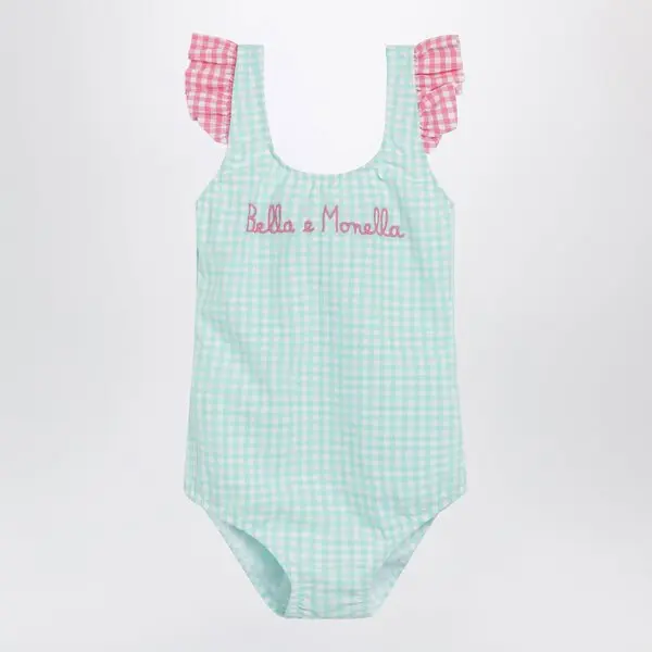 MC2 SAINT BARTH Bella E Monella Vichy Swimsuit - Green