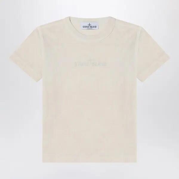 Stone Island T-shirt With Logo - Beige