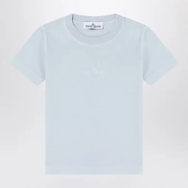 Stone Island T-shirt With Logo - Light Blue
