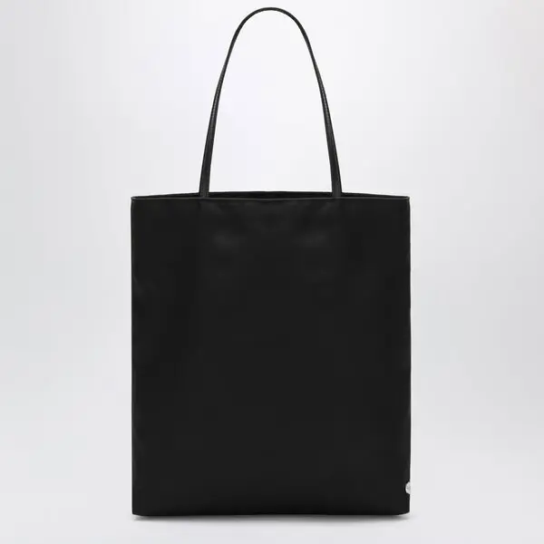 VALESQUE Small Thea Tote Bag In Satin Nylon - Black