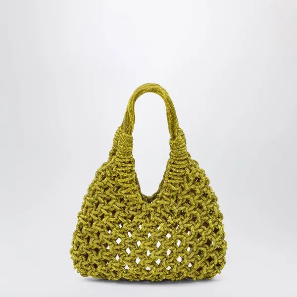 HIBOURAMA Vannifique Handbag With Crystal Embellishments - Yellow