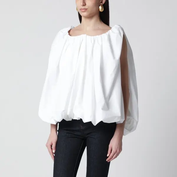 Jacquemus Lavande Top In Cotton - White