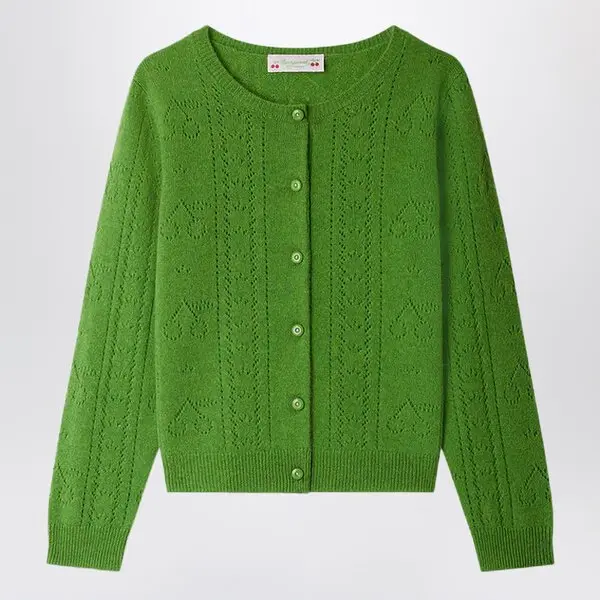 Bonpoint Josiane Cashmere Cardigan - Green