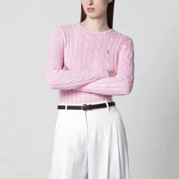Polo Ralph Lauren Cable-knit Cotton Sweater - Pink