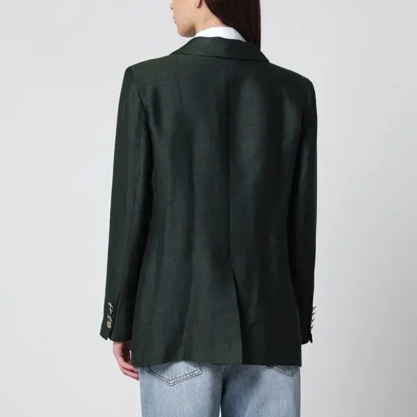 VITOVI Double-breasted Linen-blend Jacket