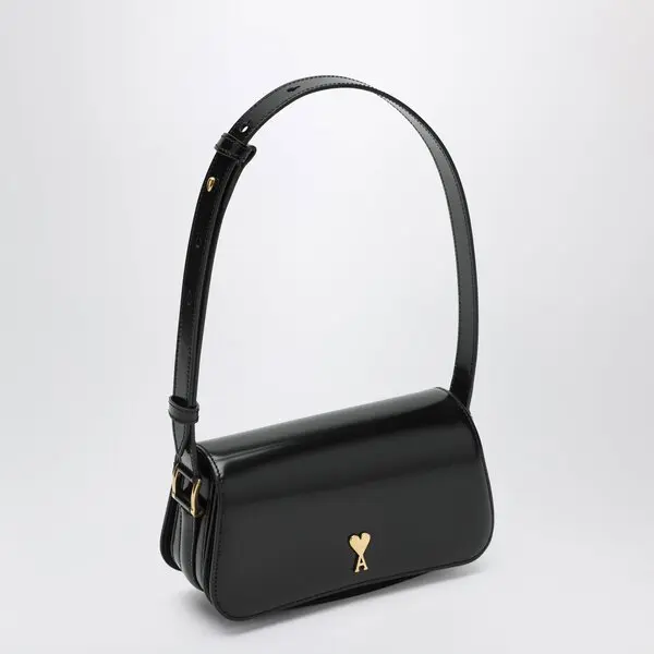 AMI Paris Paris Shoulder Bag - Black