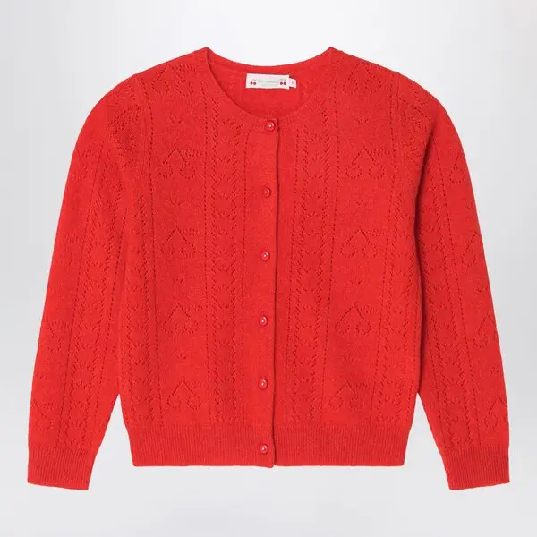 Bonpoint Cashmere Cardigan - Red