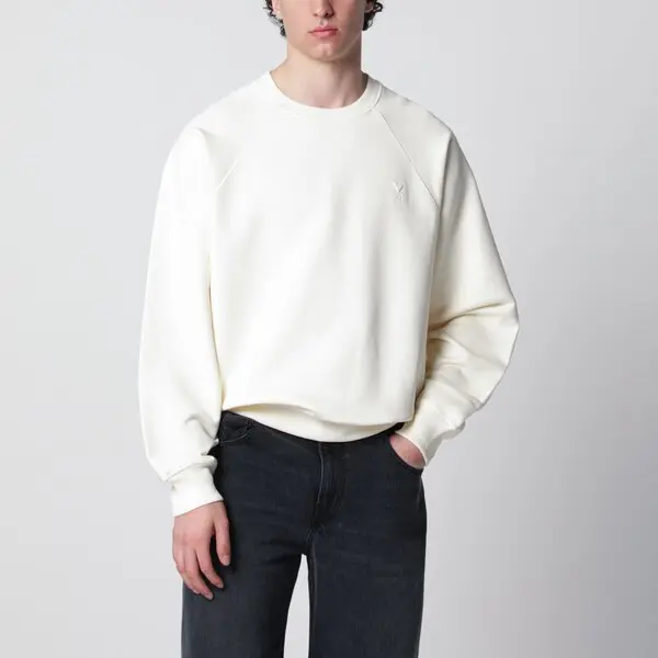 Ami De Coeur Cotton Sweatshirt - White