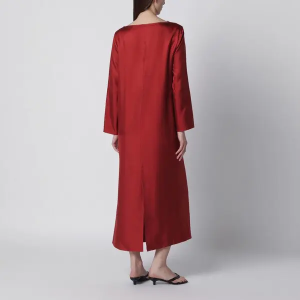 Loulou De Saison Zoya Dress In Silk Twill