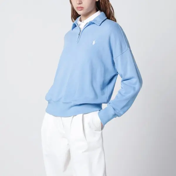 Polo Ralph Lauren Cotton Half-zip Sweatshirt - Blue