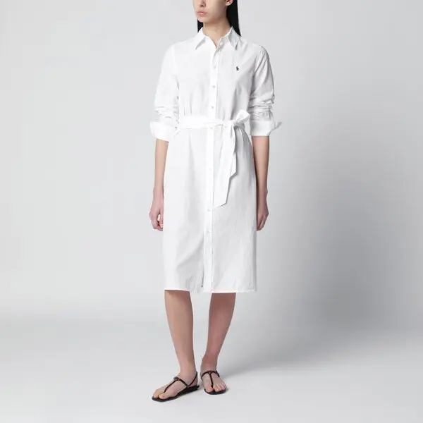 Polo Ralph Lauren Cotton Shirt Dress - White