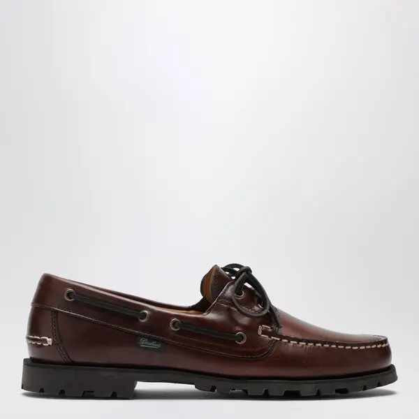 Paraboot Leather Boat Shoes - Brown