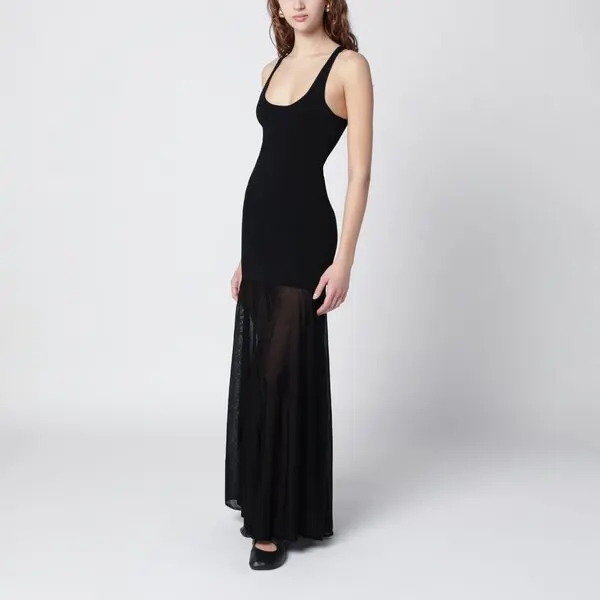TOTEME Long Dress In Viscose Knit - Black