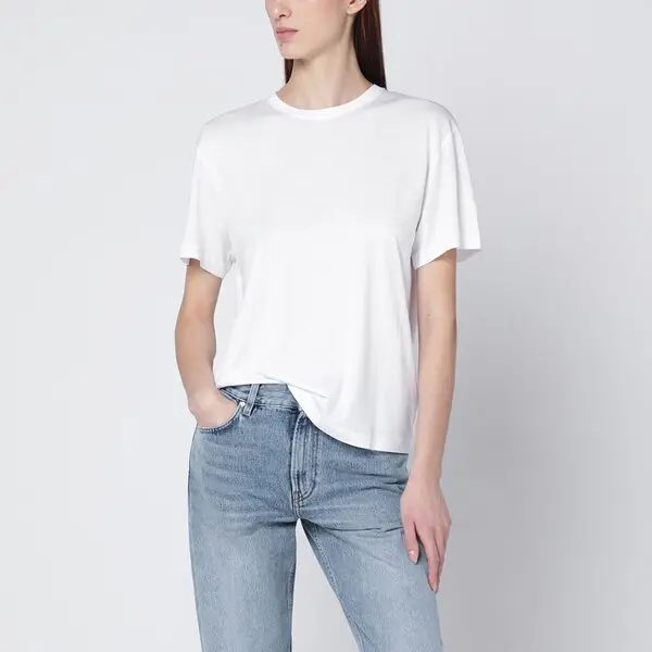 TOTEME Organic Cotton-blend T-shirt - White