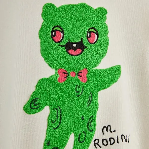 MINI RODINI Sweatshirt With Chenille Alien