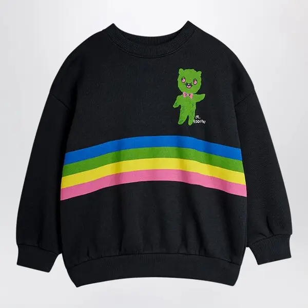 MINI RODINI Sweatshirt With Alien Striped Print