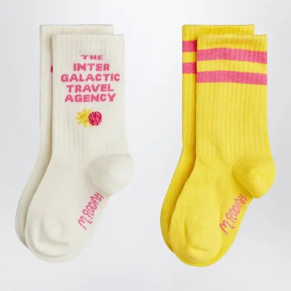 MINI RODINI Two Pairs Of Socks - Multicolor