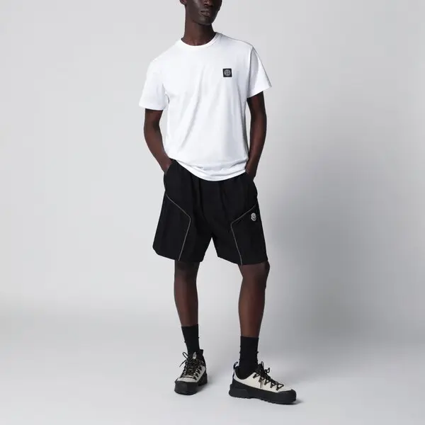 Moncler Cotton Gabardine Cargo Shorts