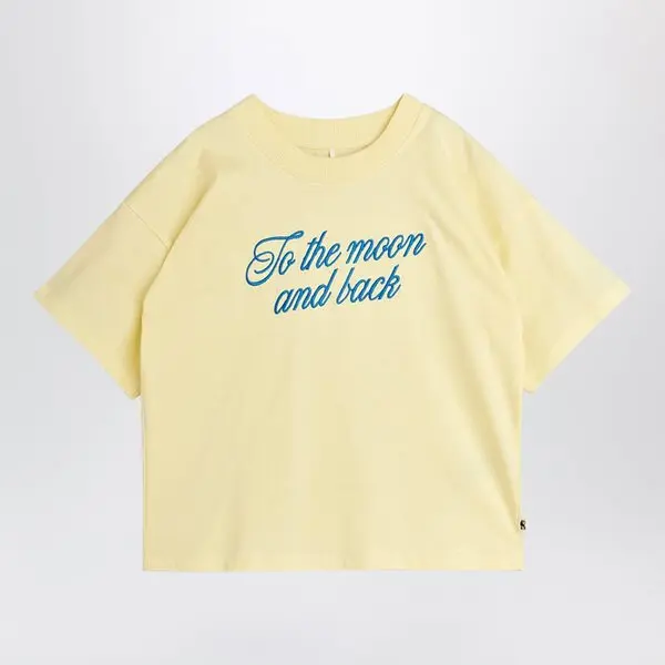 MINI RODINI T-shirt With Embroidery - Yellow