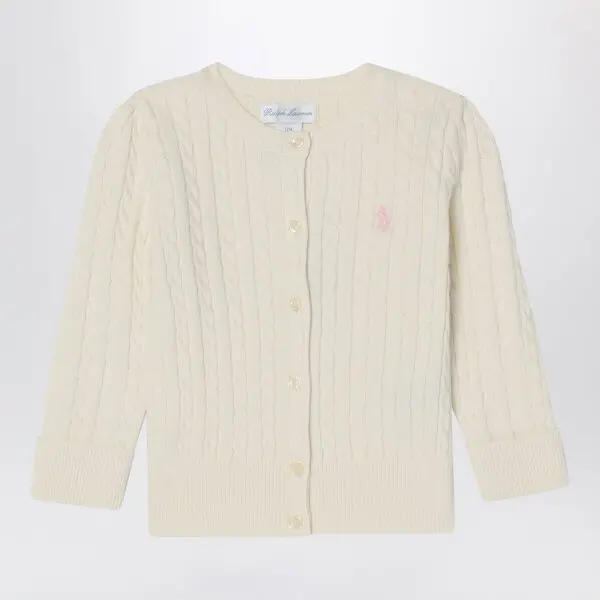 Polo Ralph Lauren Cable Knit Cotton Cardigan - White