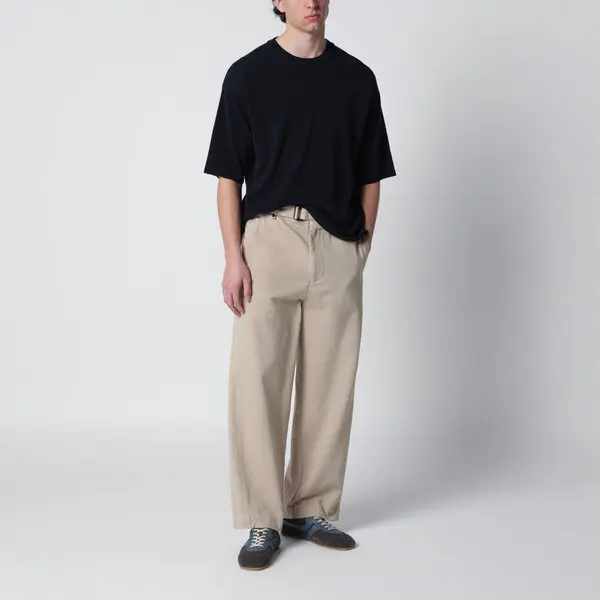 ROBERTO COLLINA Navy Cotton Knit T-shirt