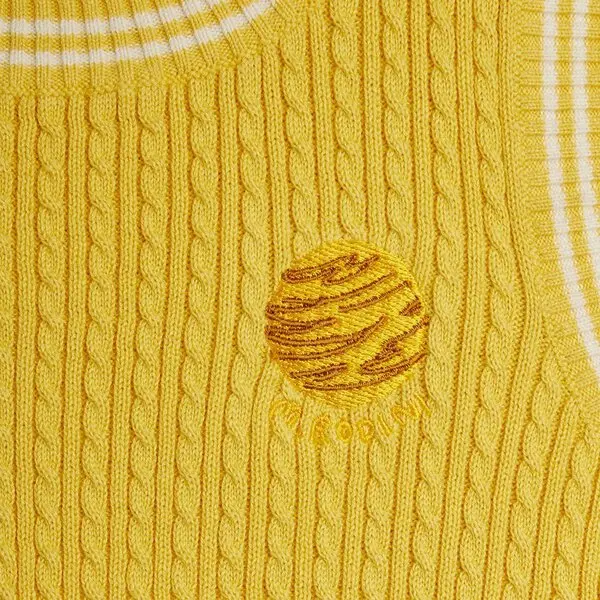 MINI RODINI Cable Knit Tank Top