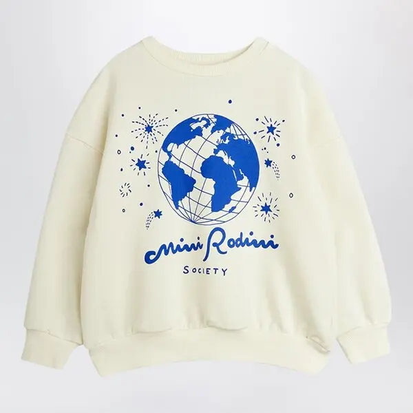 MINI RODINI Logo Print Sweatshirt - White