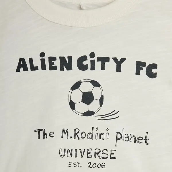 MINI RODINI Alien City Fc T-shirt - White