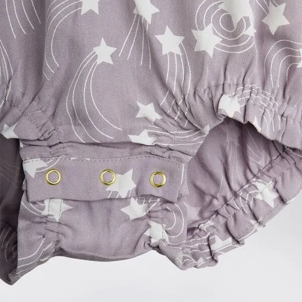 MINI RODINI Starfall Print Lyocell Bodysuit