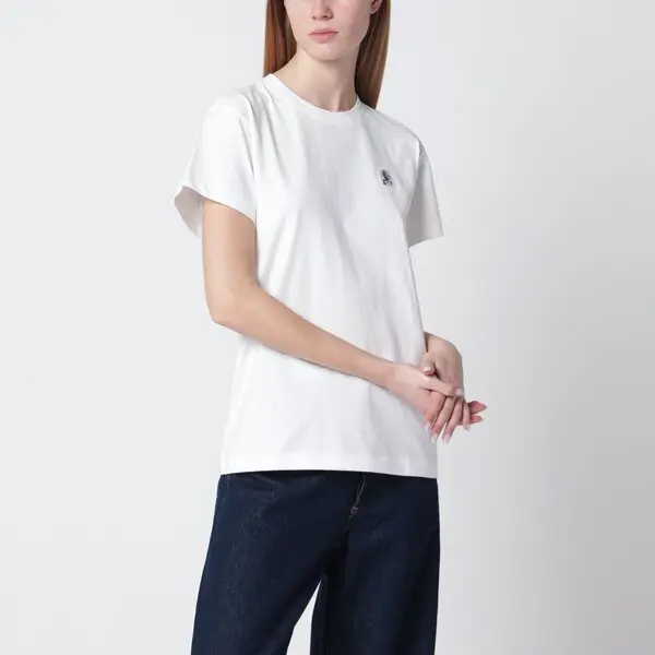 PARAJUMPERS Cotton T-shirt With Logo Patch - White