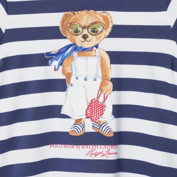 Polo Ralph Lauren Striped Polo Bear Dress