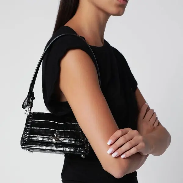 VIVIENNE WESTWOOD Hazel Bag In Croc-effect Patent Leather