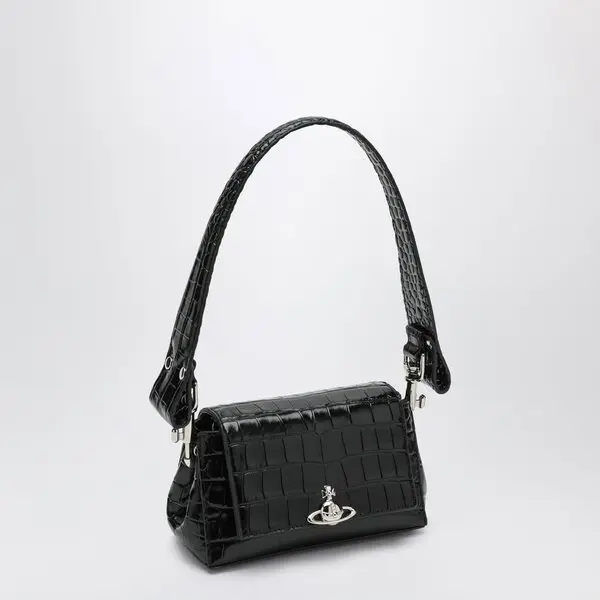 VIVIENNE WESTWOOD Hazel Bag In Croc-effect Patent Leather